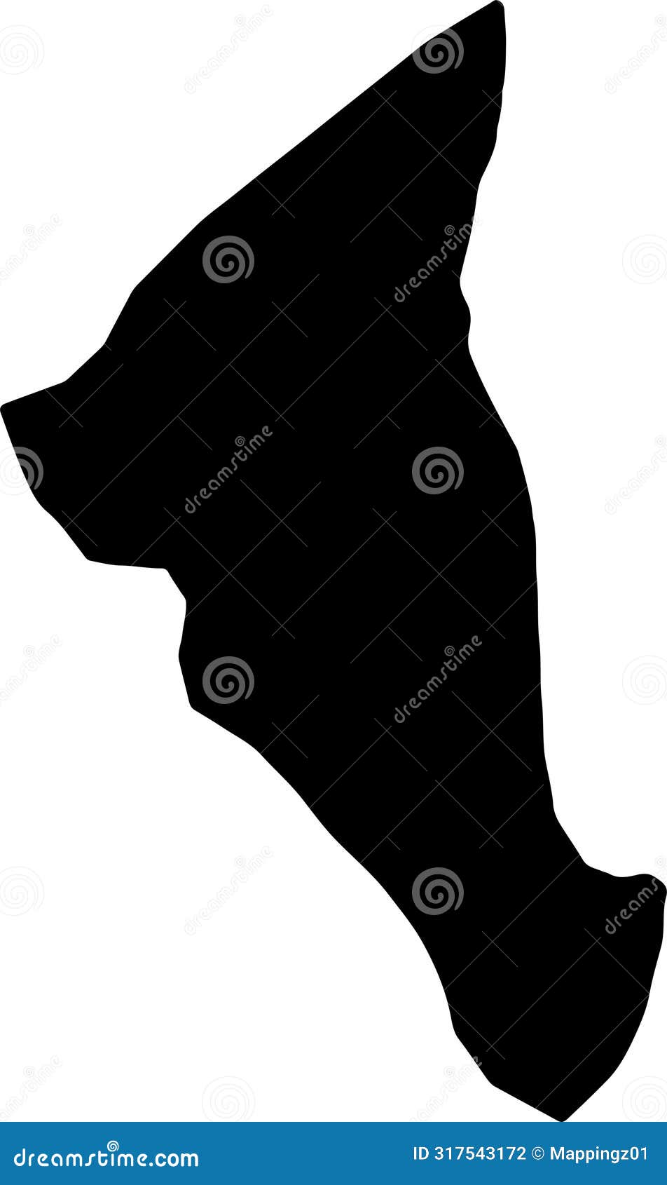 Mapa De Silueta De Tutong Brunei Con Fondo Transparente Ilustración del ...