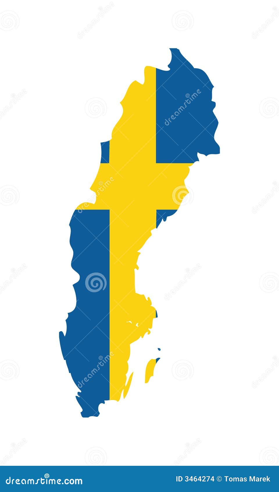 Mapa de Suecia stock de ilustración. Ilustración de sweden - 3464274