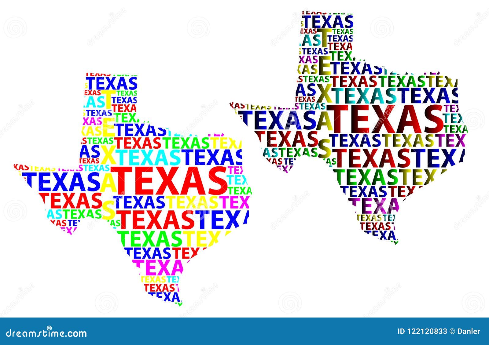 Mapa De Tejas - Ejemplo Del Vector Ilustración del Vector - Ilustración ...