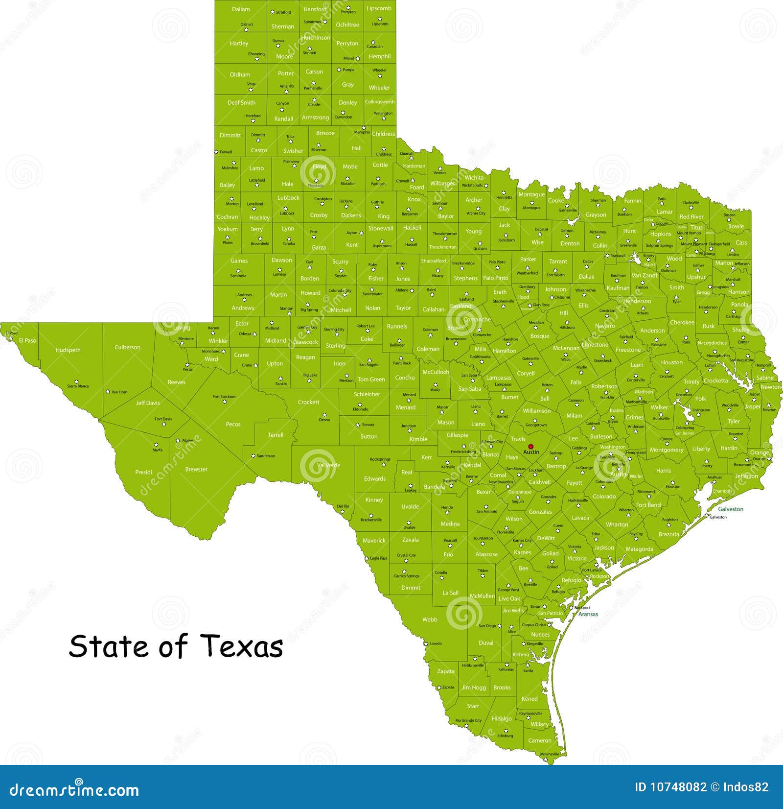 Texas Mapa Mundi