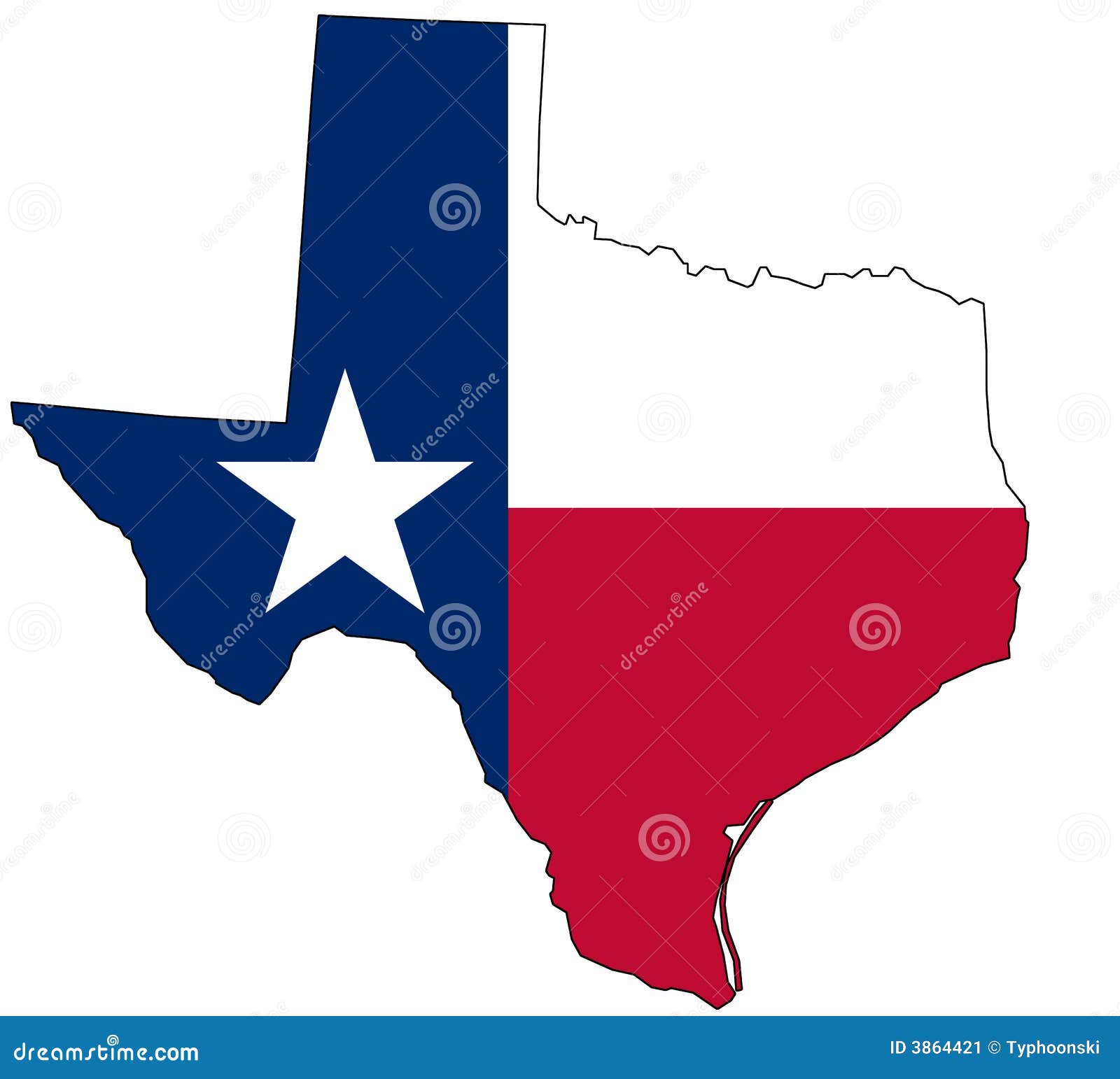 Mapa De Texas Imagem de Stock - Imagem: 3864421