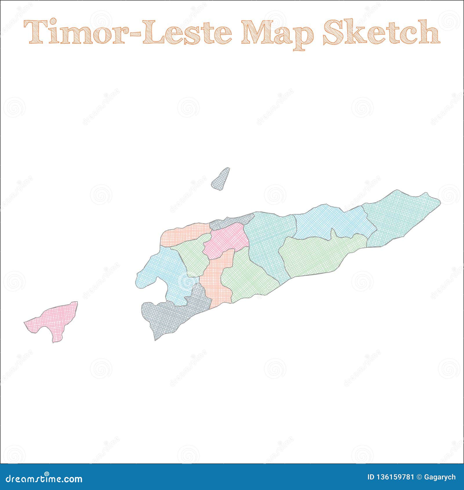 Mapa de Timor-Leste ilustración del vector. Ilustración de silueta ...