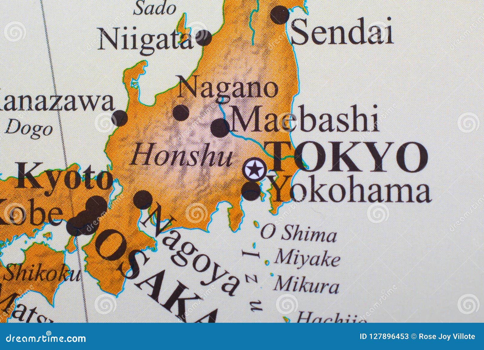 Mapa de Tokio Japón imagen de archivo. Imagen de tokio - 127896453