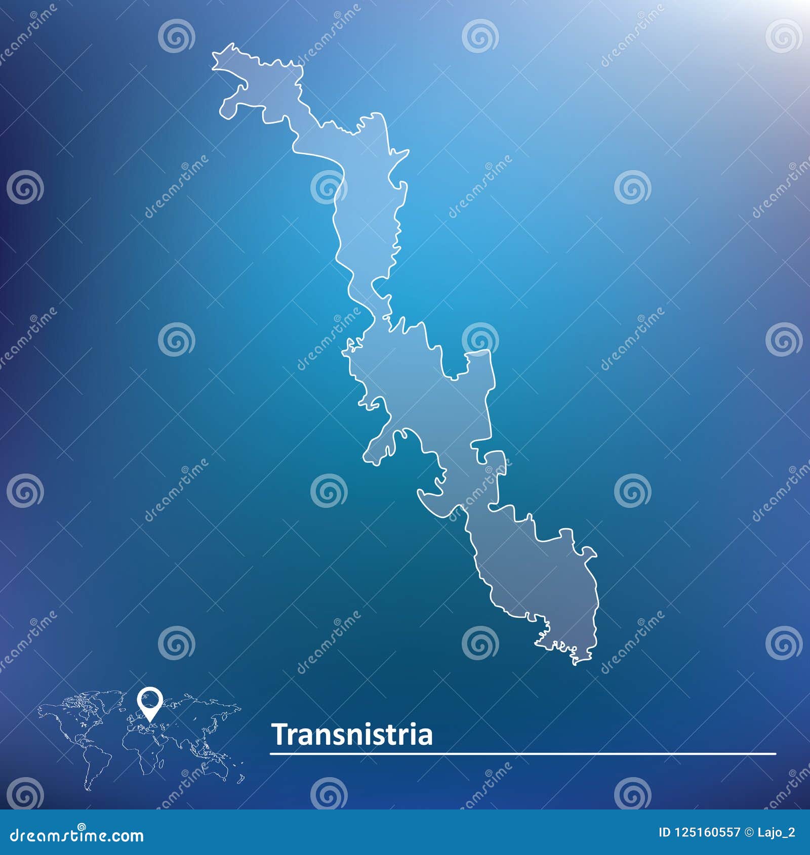 Mapa de Transnistria ilustración del vector. Ilustración de estilo ...