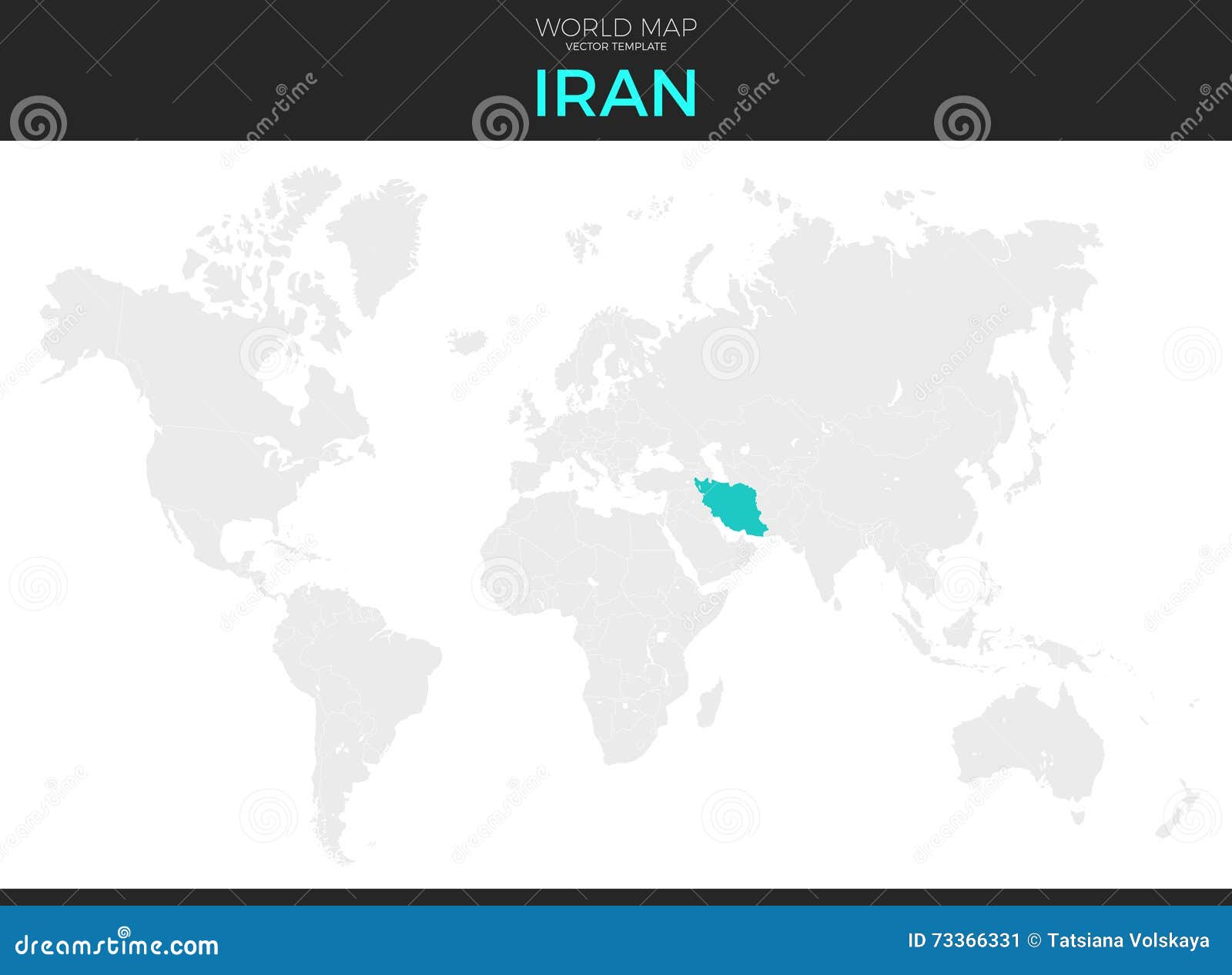 Mapa de ubicación de Irán ilustración del vector. Ilustración de ...