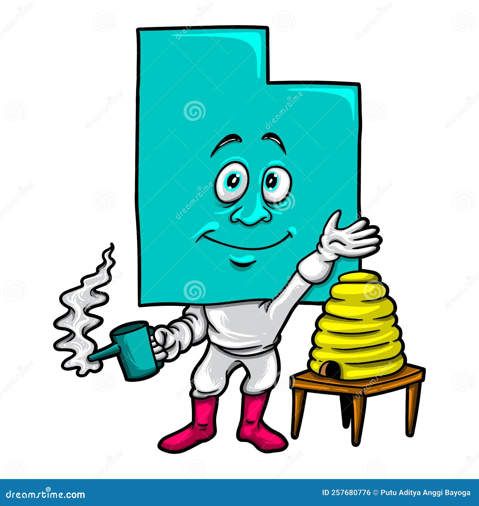 Mapa De Utah Con Dibujos Animados Ilustración del Vector - Ilustración ...