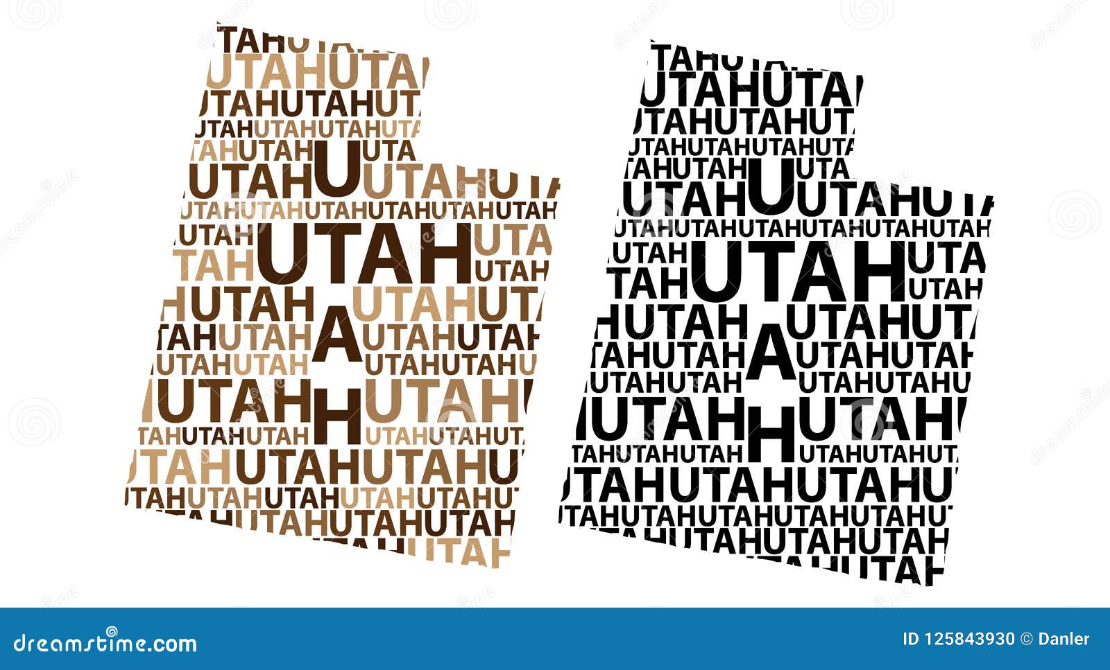 Mapa De Utah - Ejemplo Del Vector Ilustración del Vector - Ilustración ...