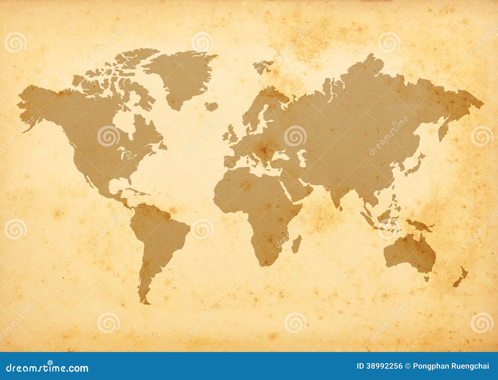 Mapa de Velho Mundo ilustração stock. Ilustração de velho - 38992256
