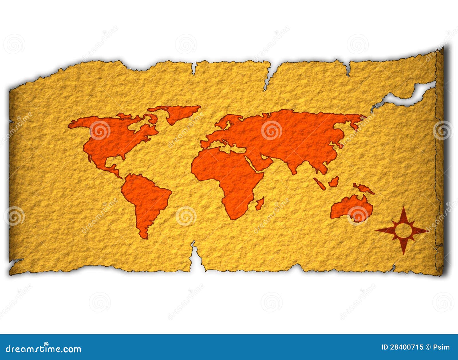 Mapa de Viejo Mundo stock de ilustración. Ilustración de ...