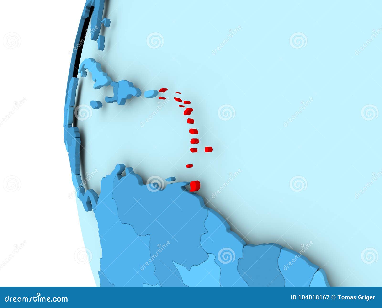 Mapa del Caribe stock de ilustración. Ilustración de santo - 104018167