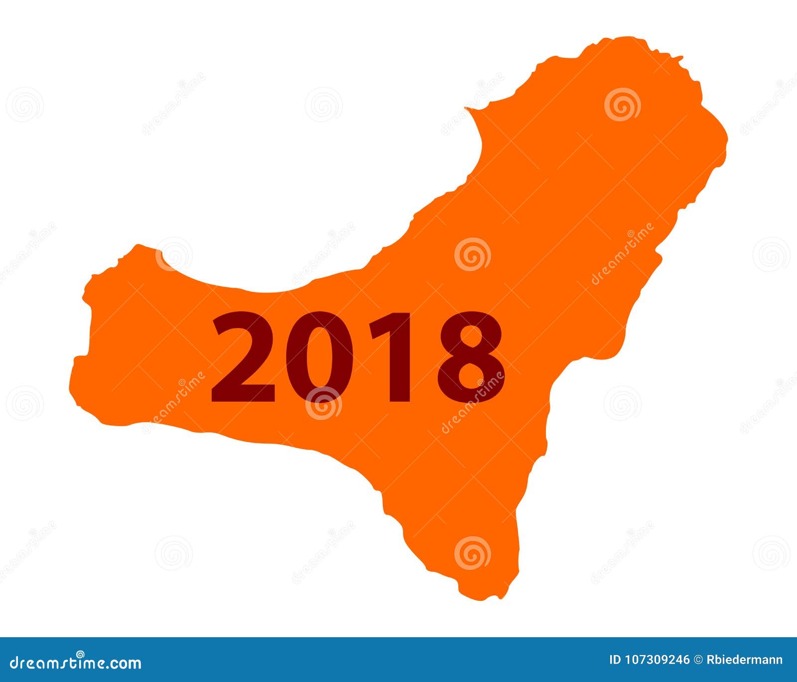 Mapa del EL Hierro 2018 ilustración del vector. Ilustración de fondo ...