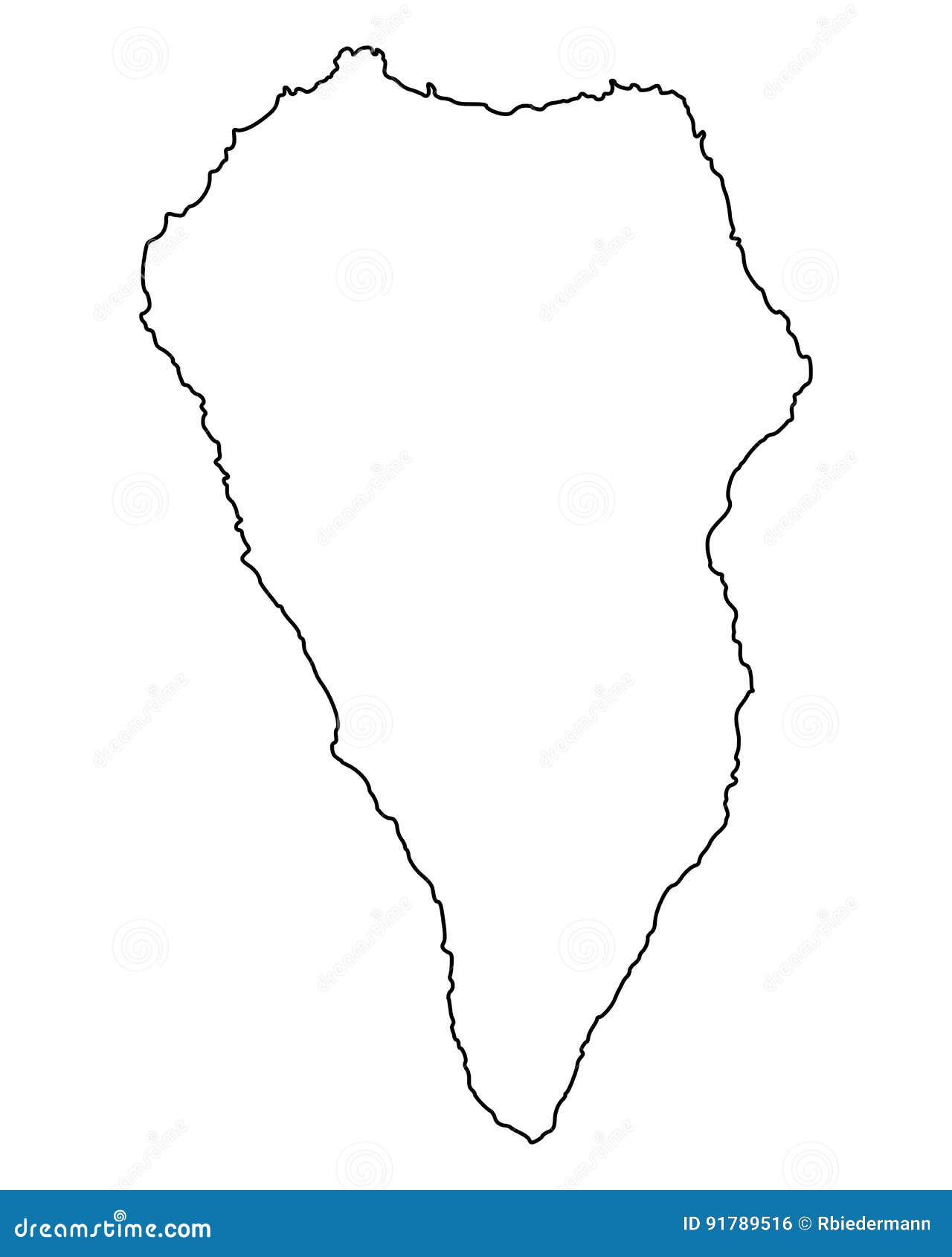 Mapa del La Palma ilustración del vector. Ilustración de aislado - 91789516