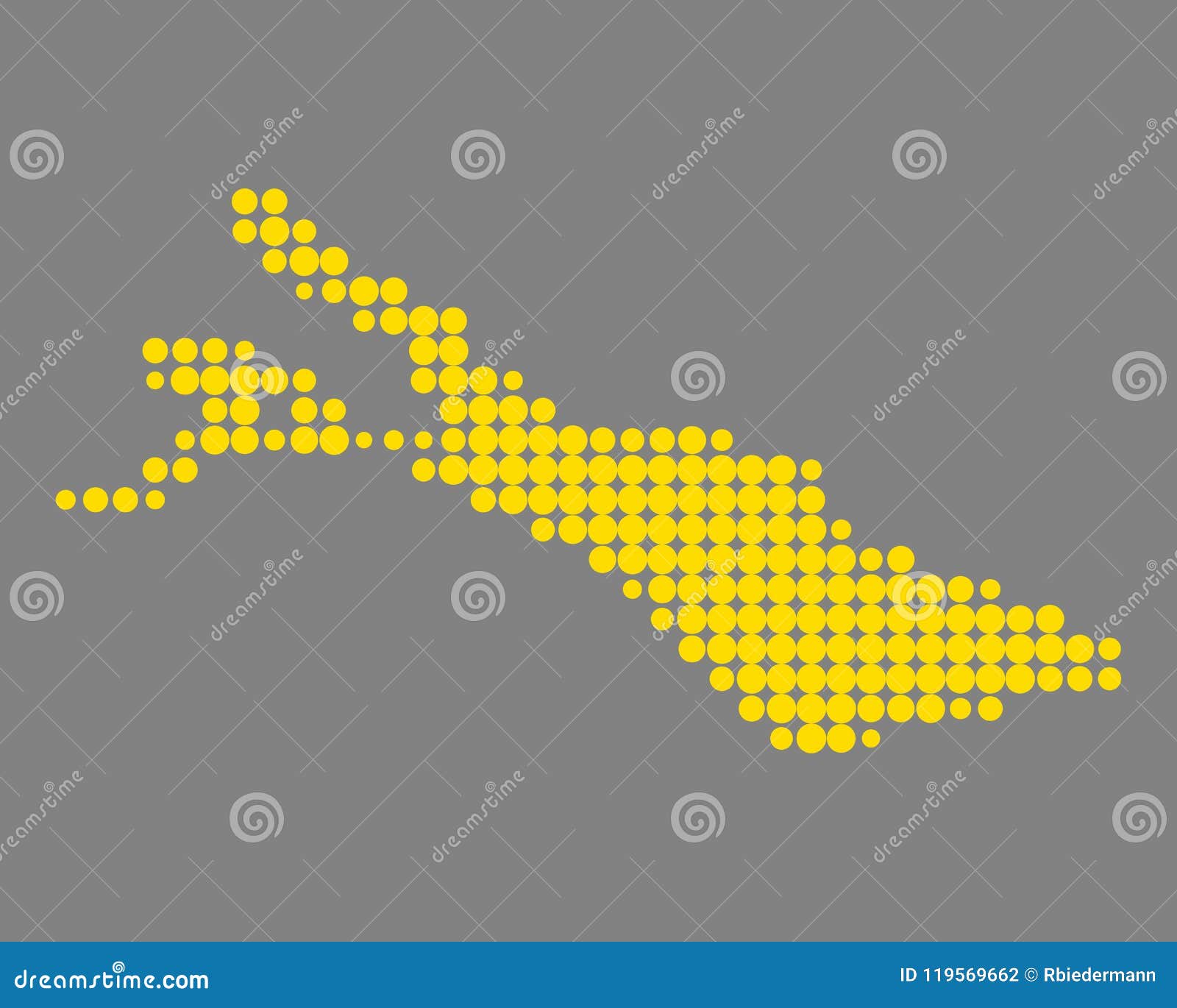 Mapa del lago de Constanza ilustración del vector. Ilustración de ...