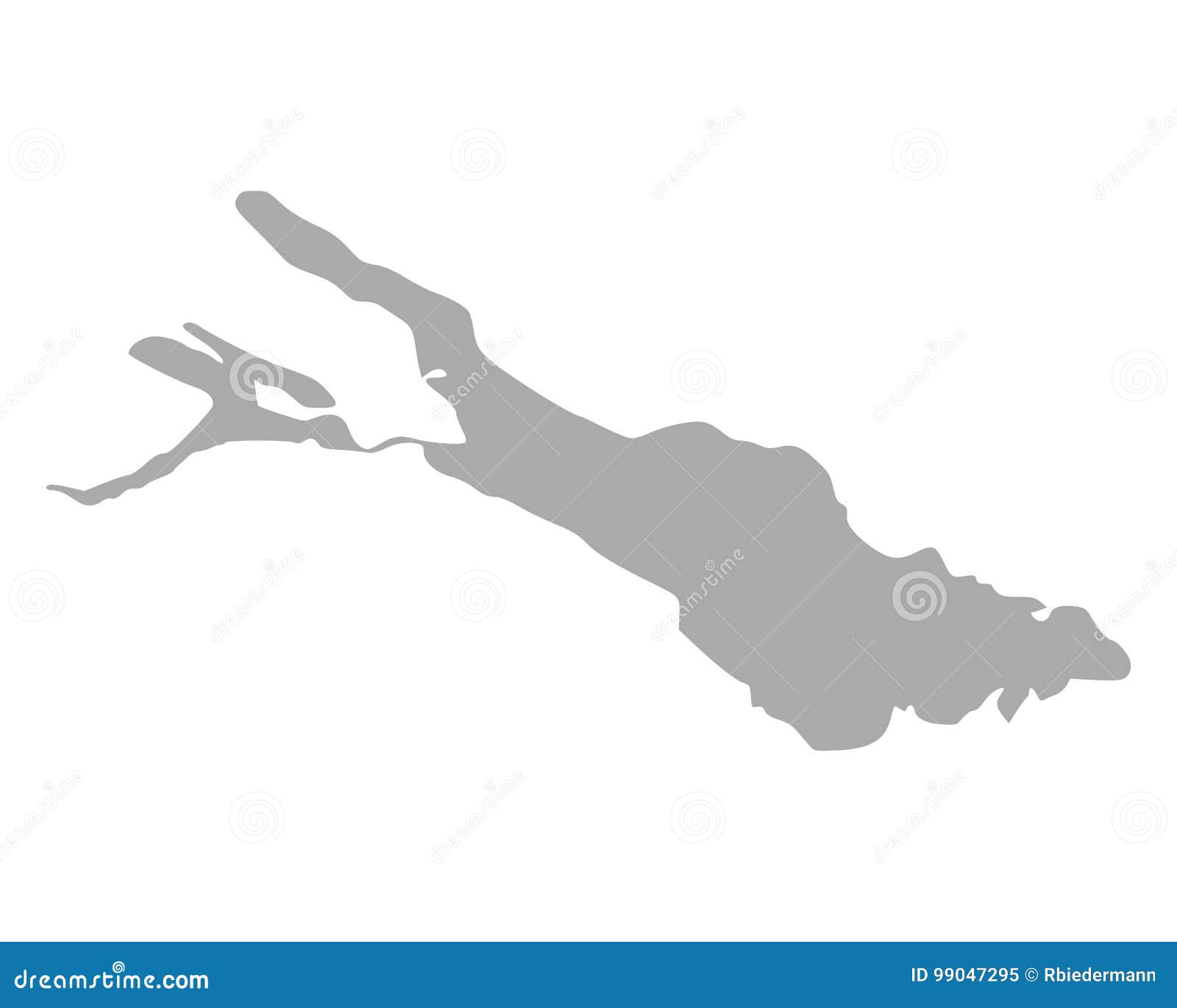 Mapa del lago de Constanza ilustración del vector. Ilustración de fondo ...