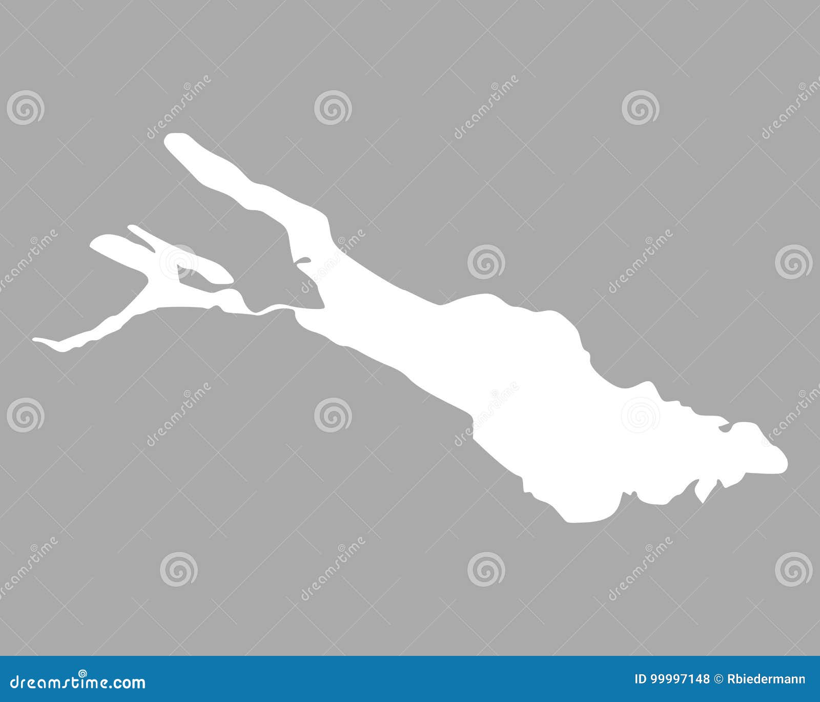 Mapa del lago de Constanza ilustración del vector. Ilustración de ...