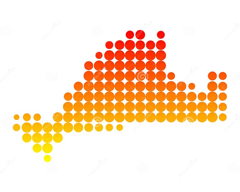 Mapa del Martha's Vineyard stock de ilustración. Ilustración de isla ...