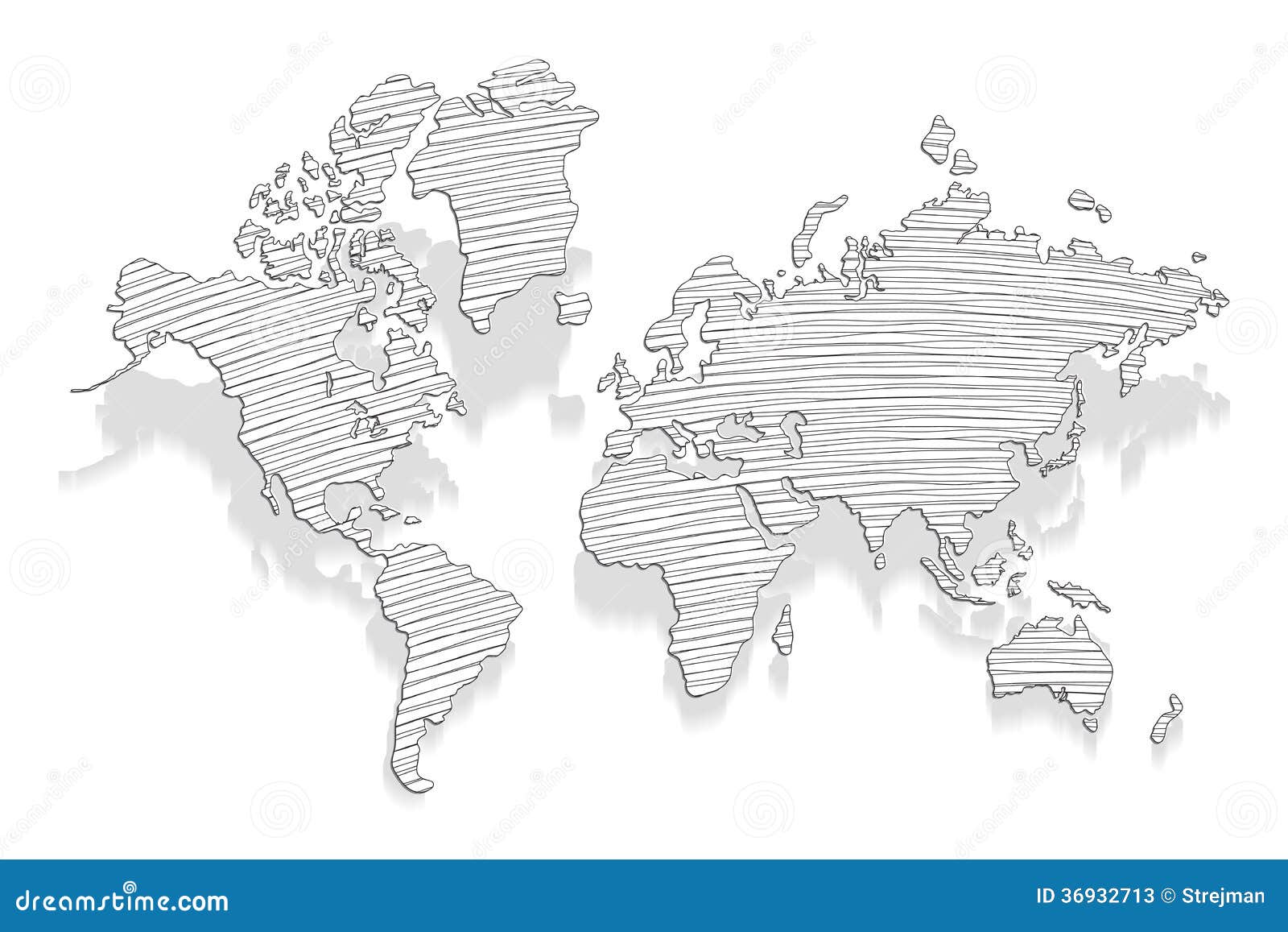 Mapa del mundo ilustración del vector. Ilustración de concepto - 36932713