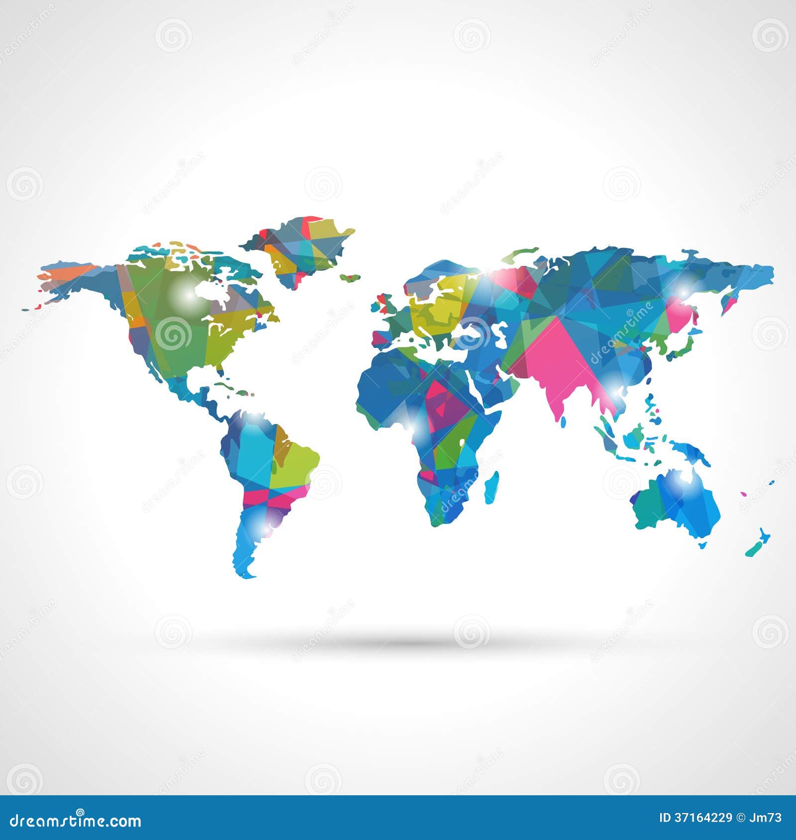 Mapa del mundo abstracto ilustración del vector. Ilustración de global ...