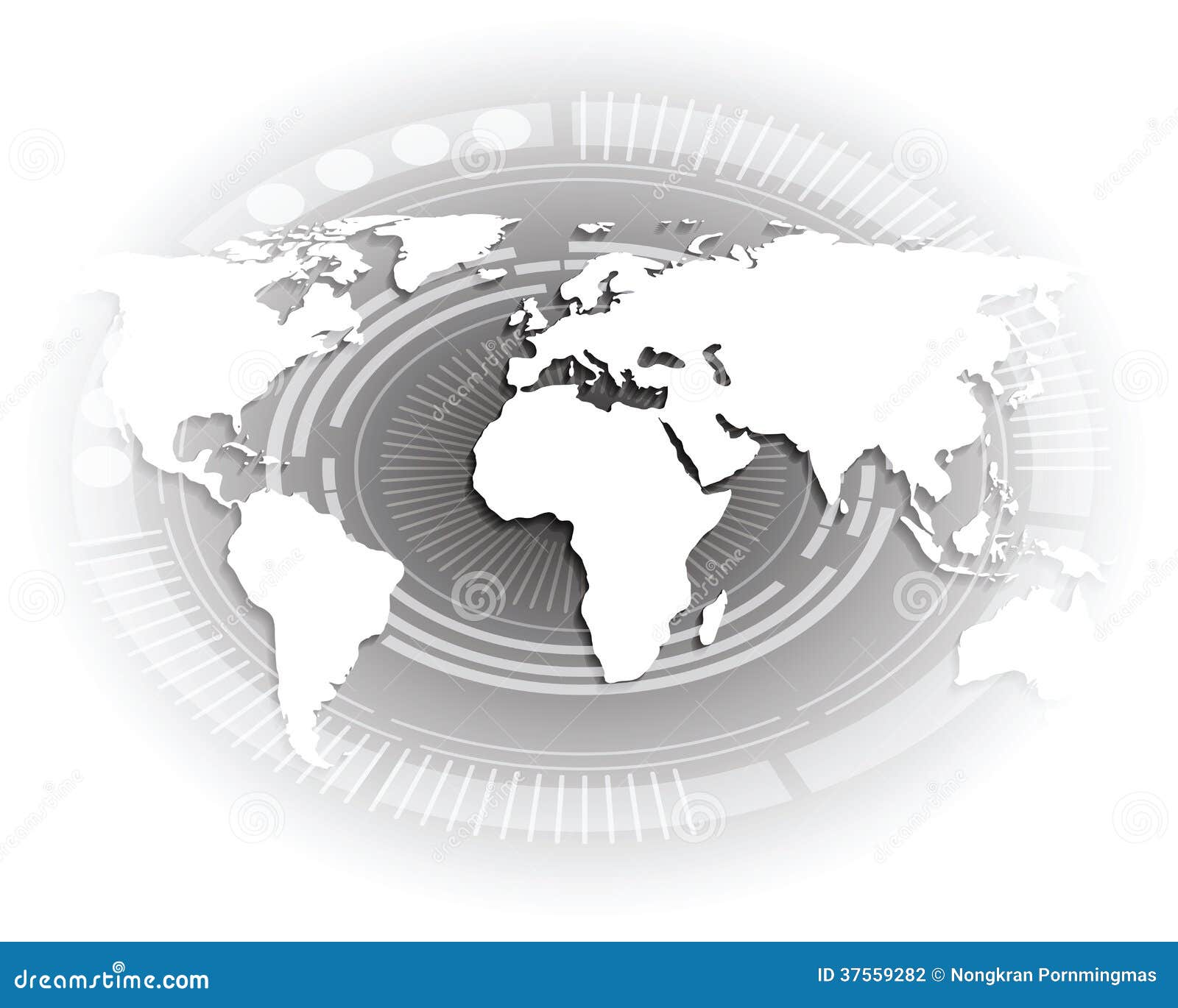 Mapa del mundo blanco. ilustración del vector. Ilustración de asia ...