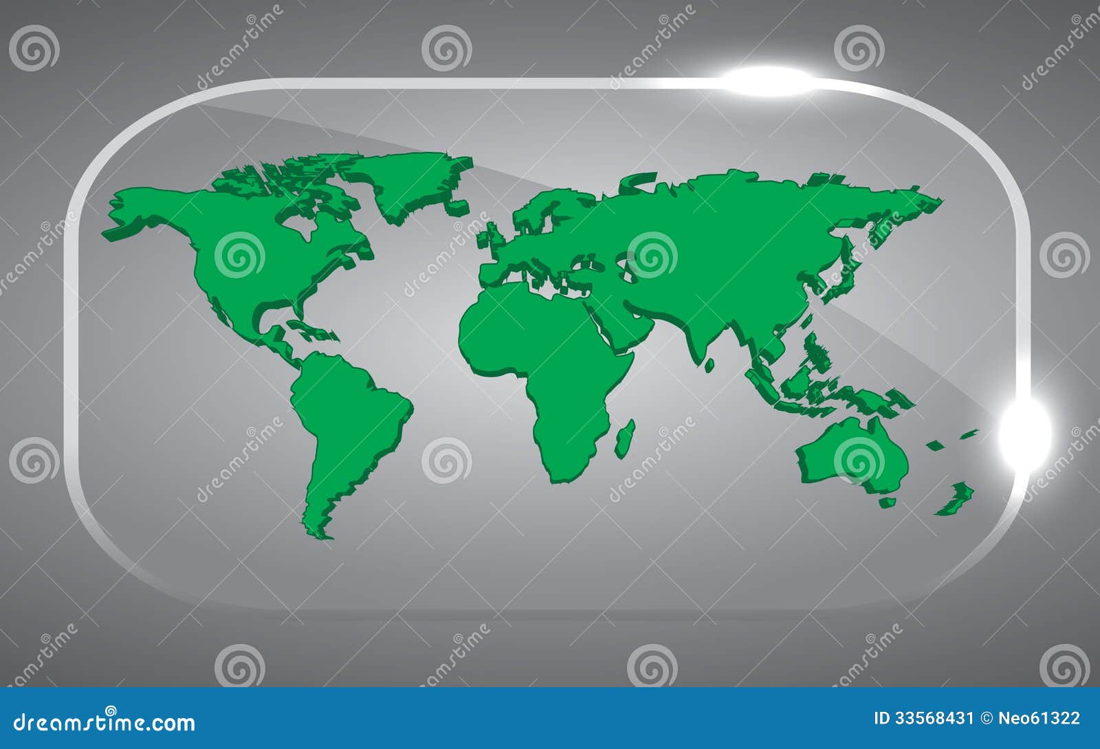 Mapa del mundo 3D ilustración del vector. Ilustración de wallpaper ...