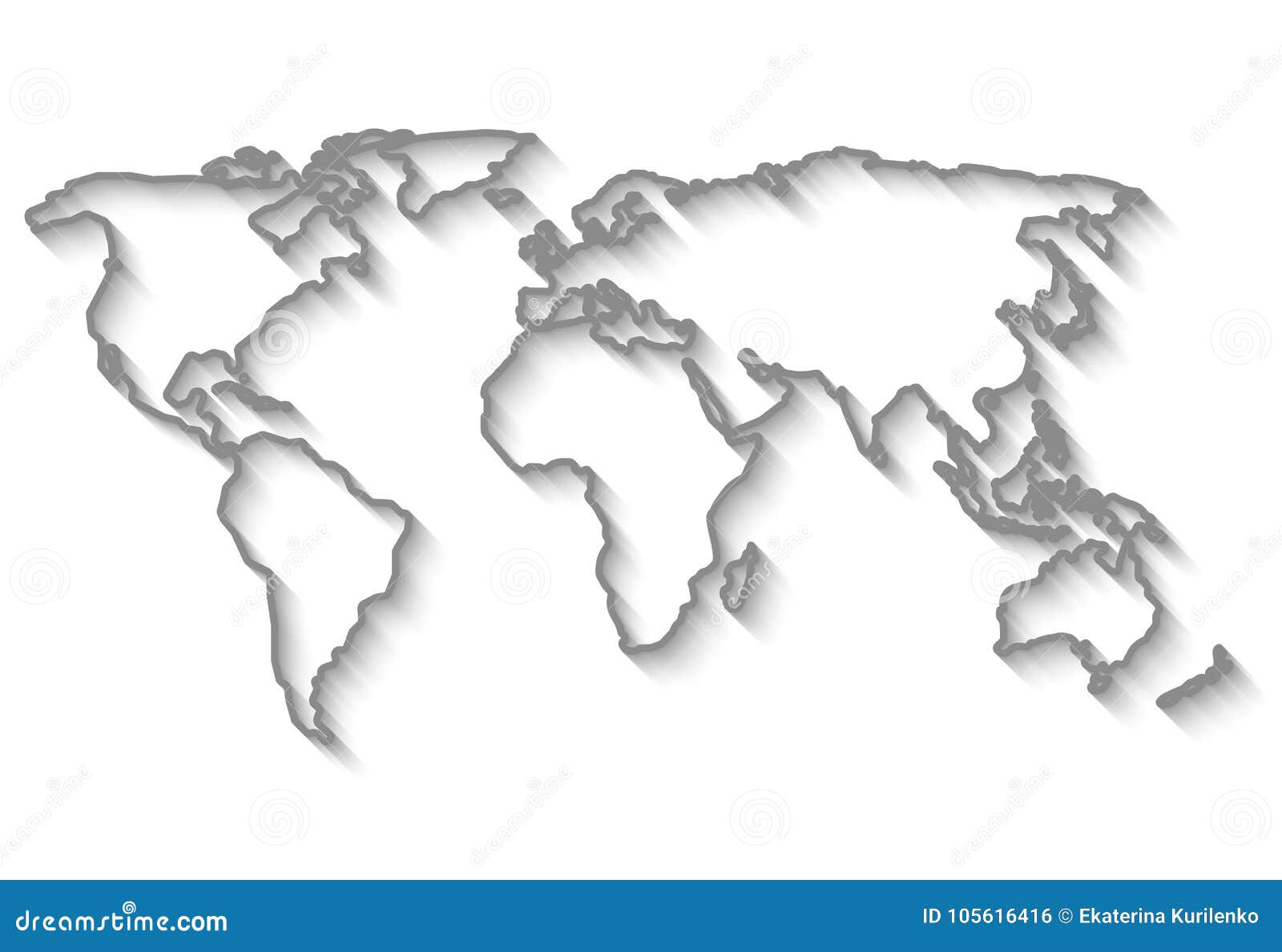 Mapa Del Mundo De Los Esquemas Ilustración del Vector - Ilustración de ...