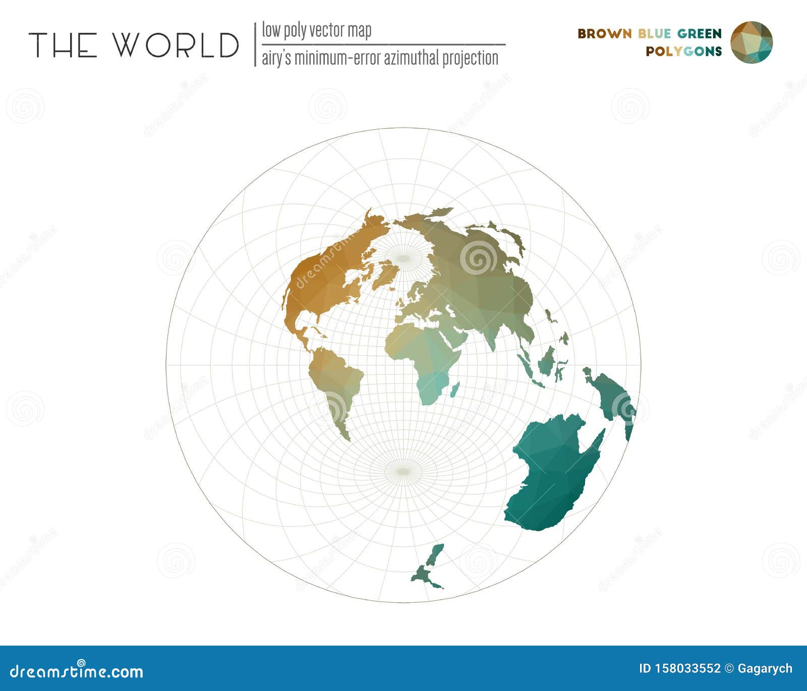 Mapa Del Mundo De Los Polos Bajos Ilustración del Vector - Ilustración ...