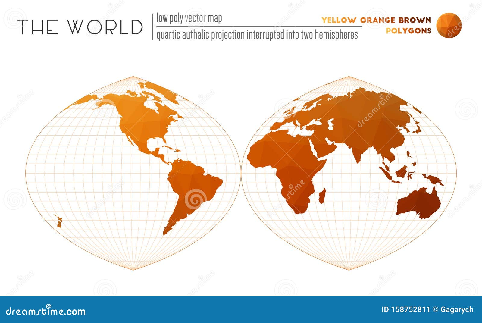 Mapa Del Mundo De Los Polos Bajos Ilustración del Vector - Ilustración ...