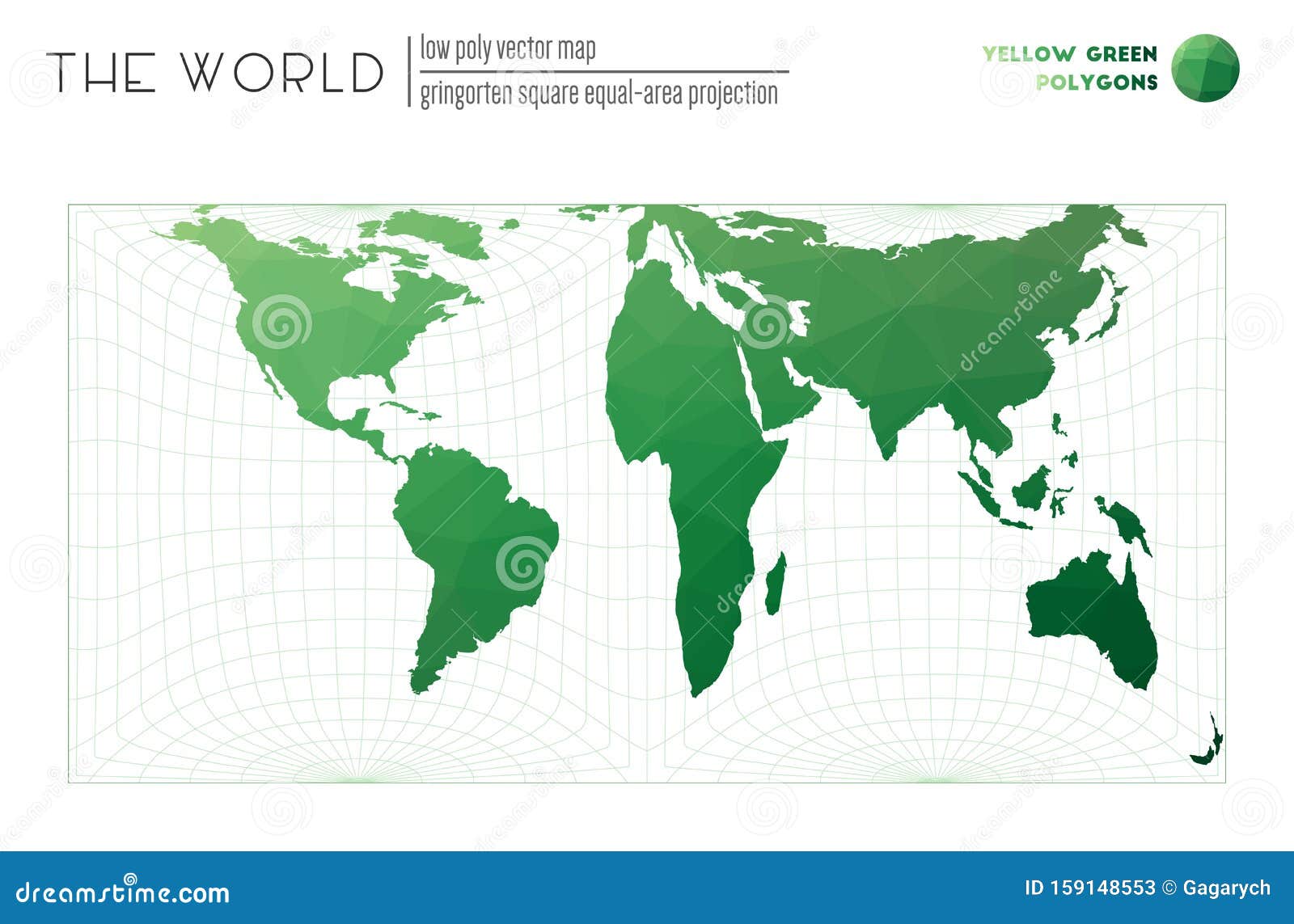 Mapa Del Mundo De Los Polos Bajos Ilustración del Vector - Ilustración ...