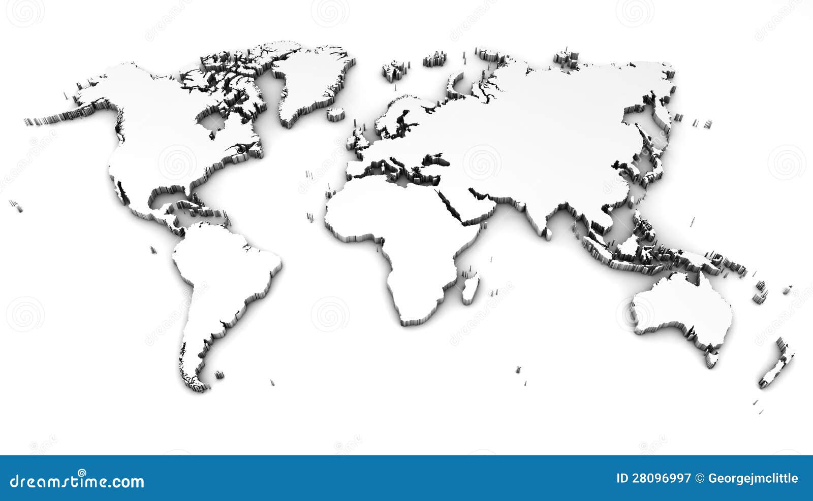 Mapa del mundo detallado stock de ilustración. Ilustración de mundo ...