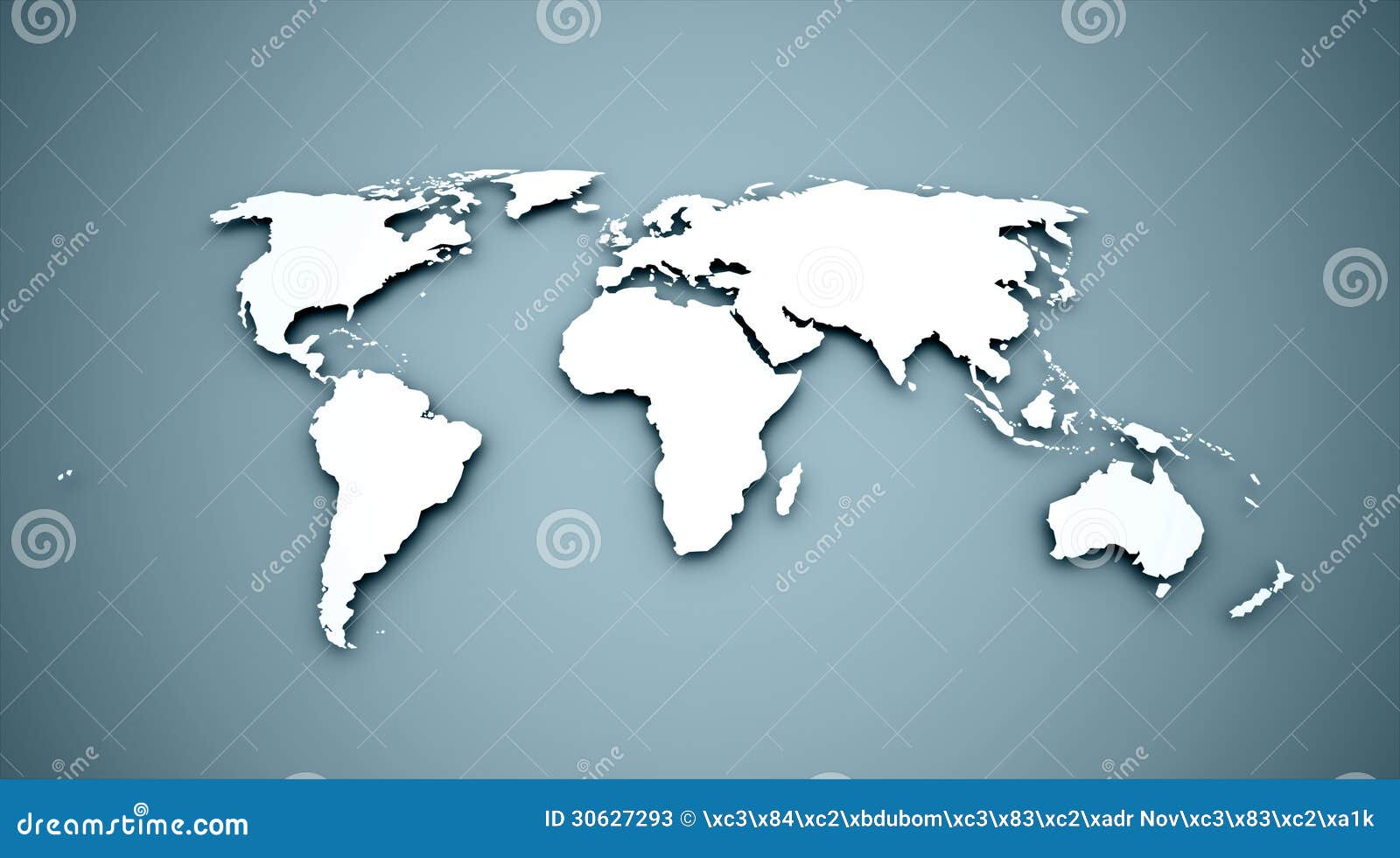 Mapa del mundo en azul stock de ilustración. Ilustración de negocios ...