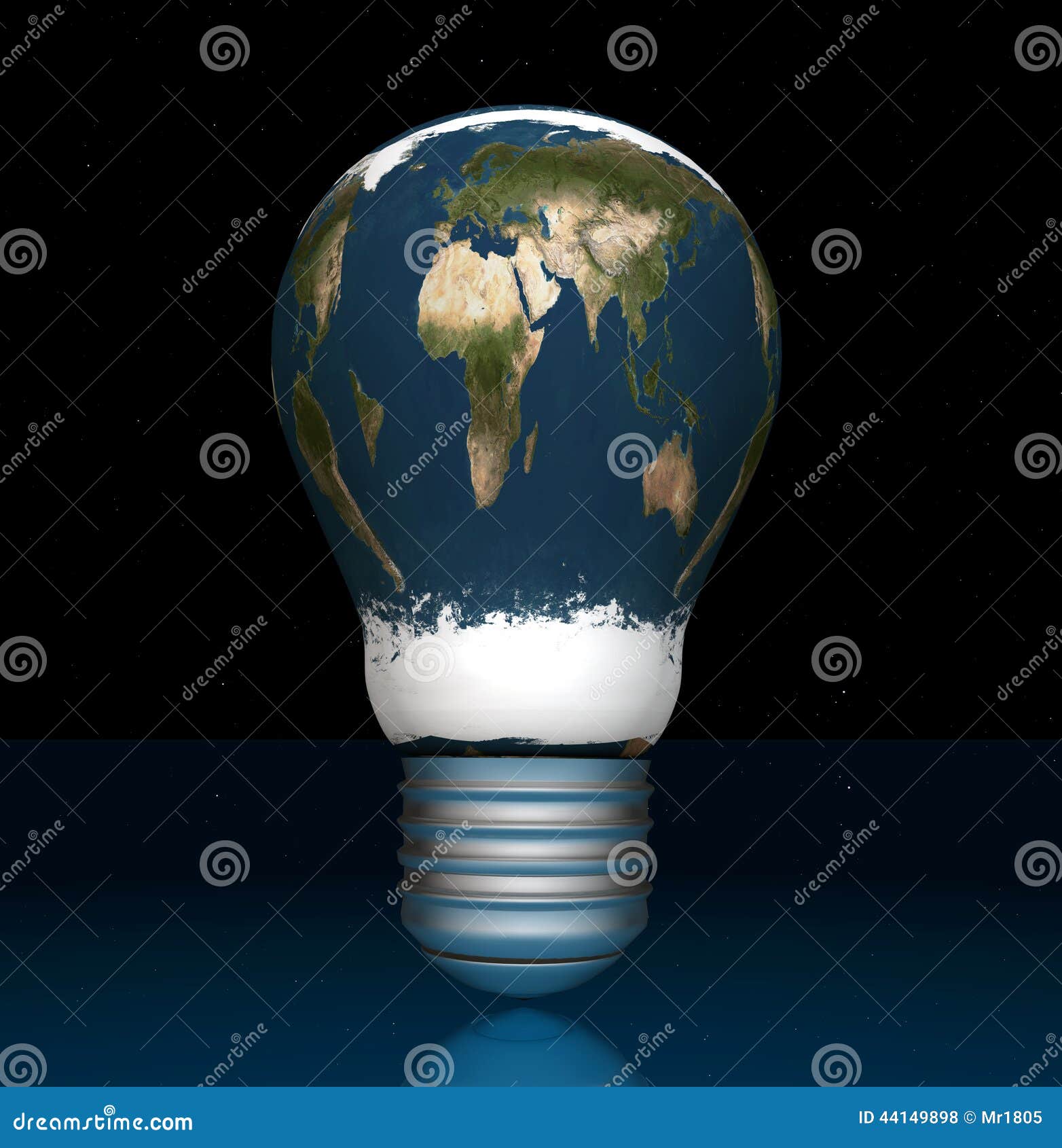 Mapa Del Mundo En Bulp Ligero Stock de ilustración - Ilustración de ...