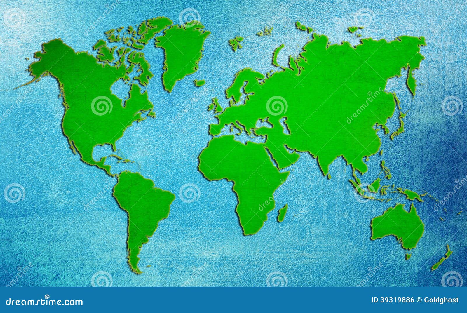 Mapa Del Mundo Verde Del Grunge Foto de archivo - Imagen de grande ...