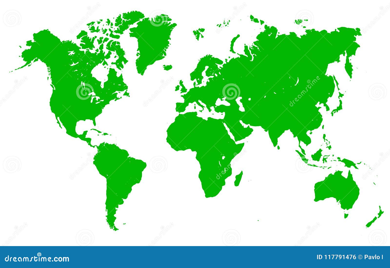 Mapa Del Mundo Verde - Vector Stock de ilustración - Ilustración de ...