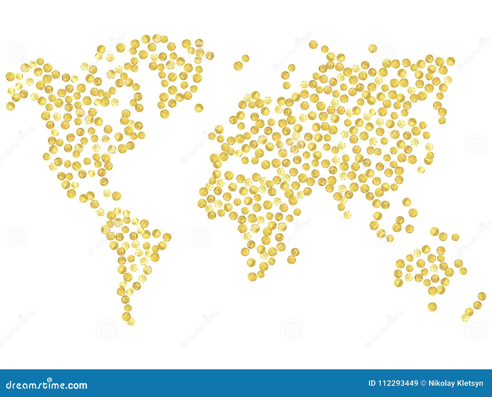 Mapa del punto del oro ilustración del vector. Ilustración de tarjeta ...