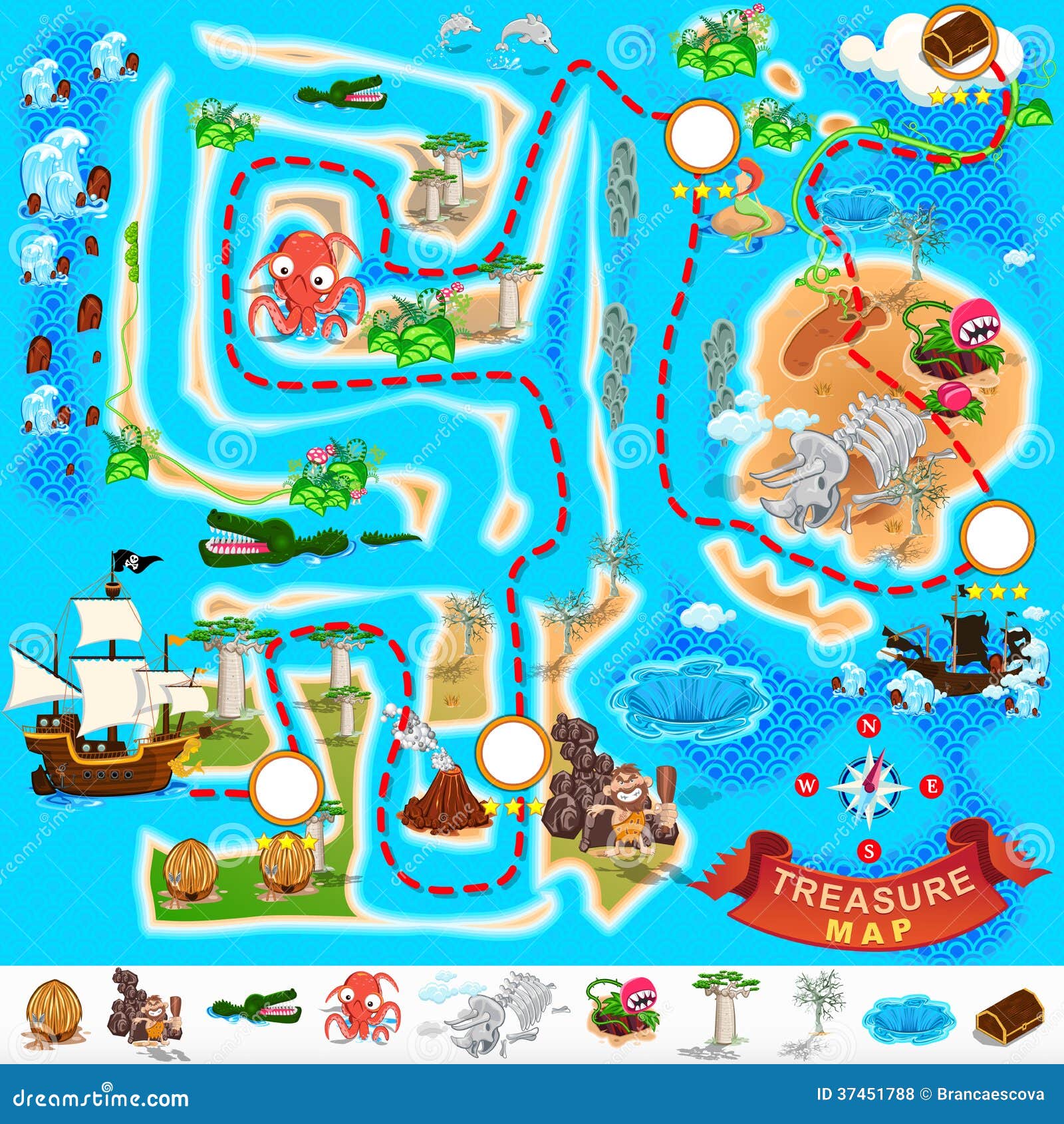 Mapa Pirata Mapa Del Tesoro Pirata Mapas De Piratas Y Mapas Del Tesoro ...