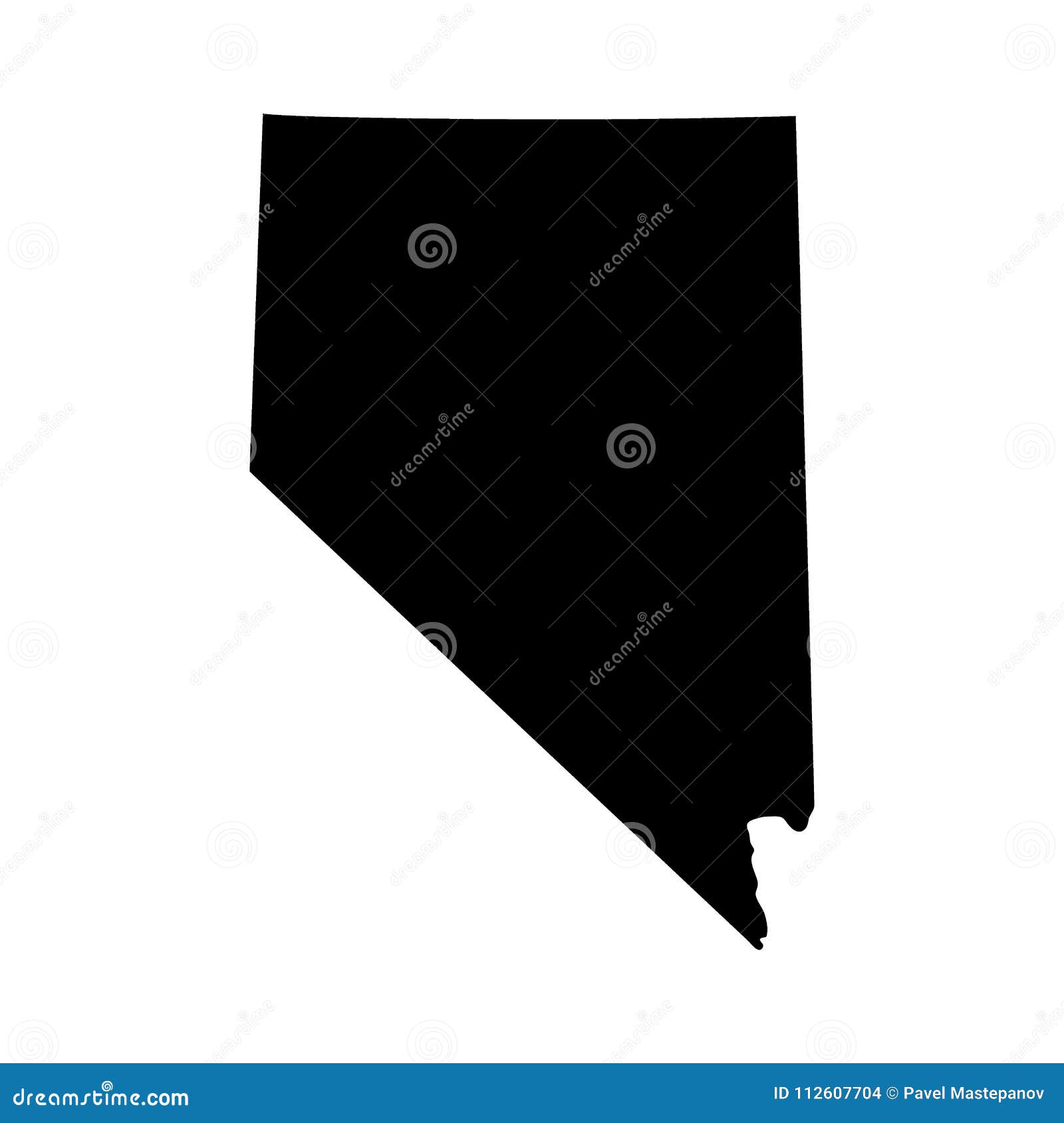 Mapa Del U S Estado De Nevada Ilustración del Vector - Ilustración de ...