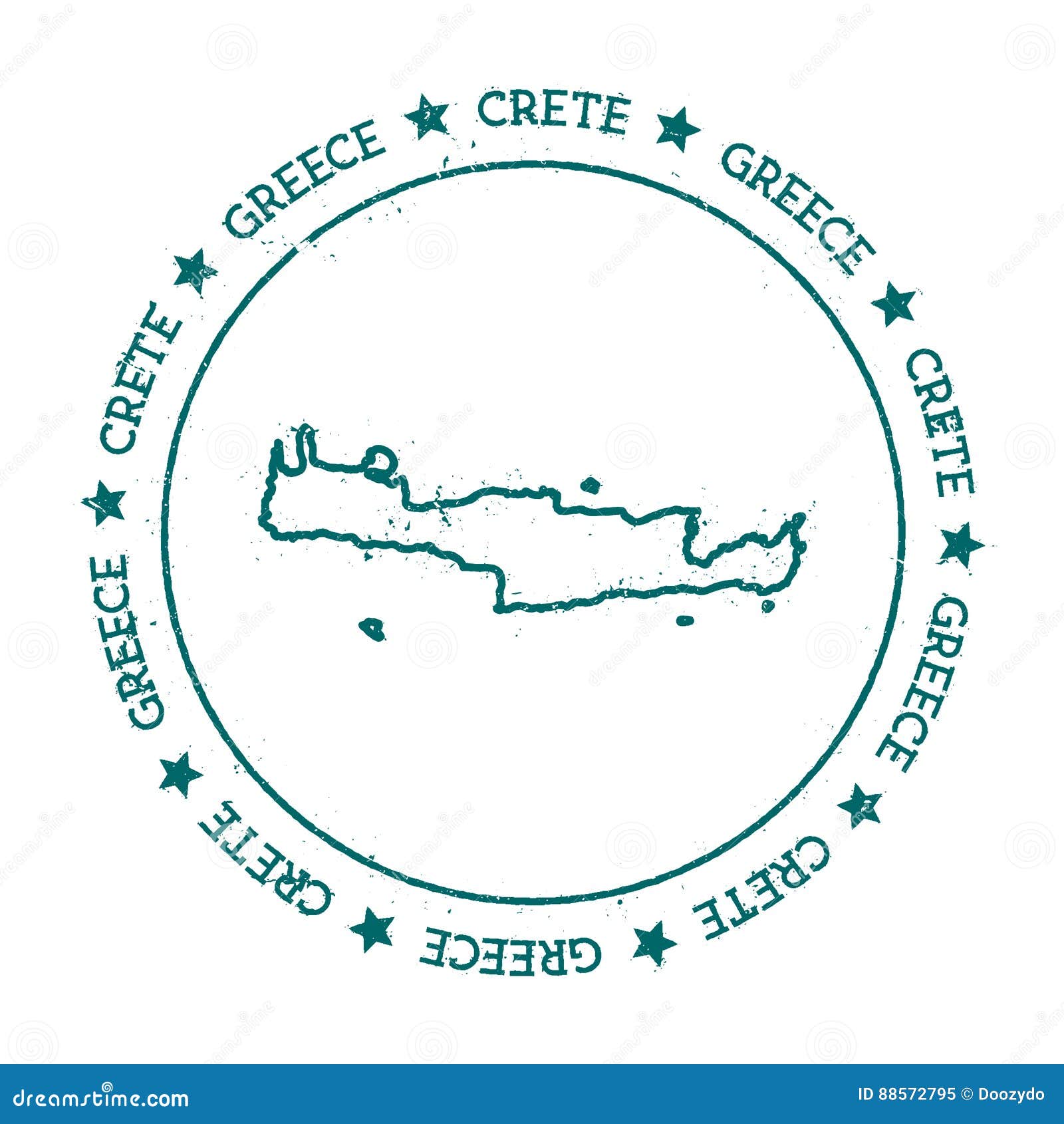 Mapa del vector de Creta ilustración del vector. Ilustración de textura ...