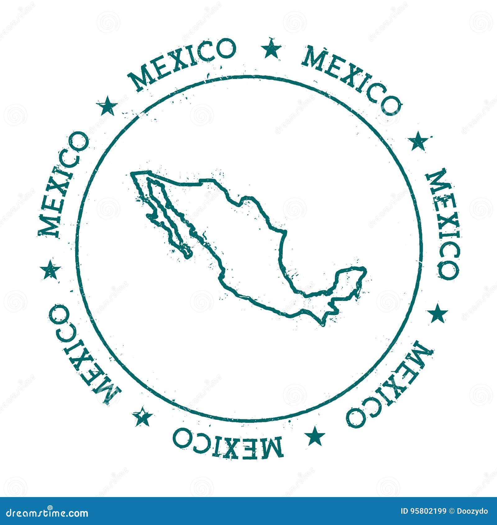 Mapa del vector de México ilustración del vector. Ilustración de ...