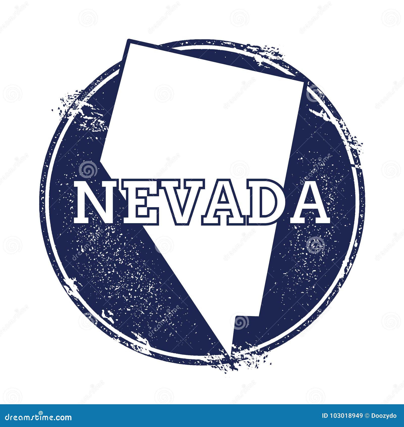 Mapa del vector de Nevada ilustración del vector. Ilustración de ...