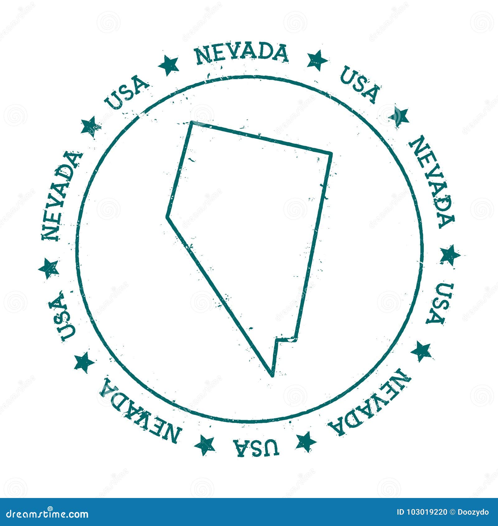 Mapa del vector de Nevada ilustración del vector. Ilustración de ...