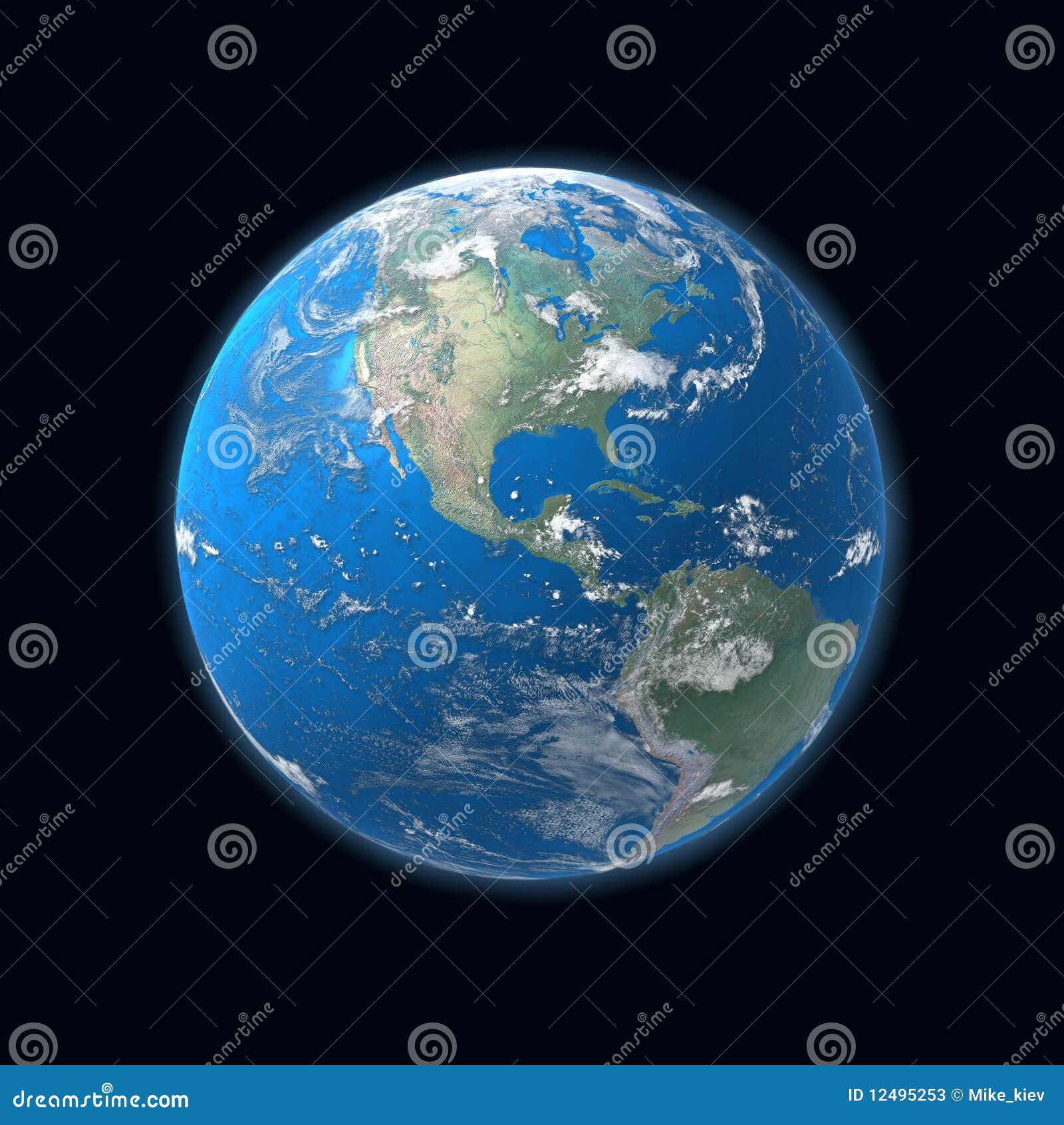 Mapa Detalhado Elevado Da Terra, América, EUA Ilustração Stock ...