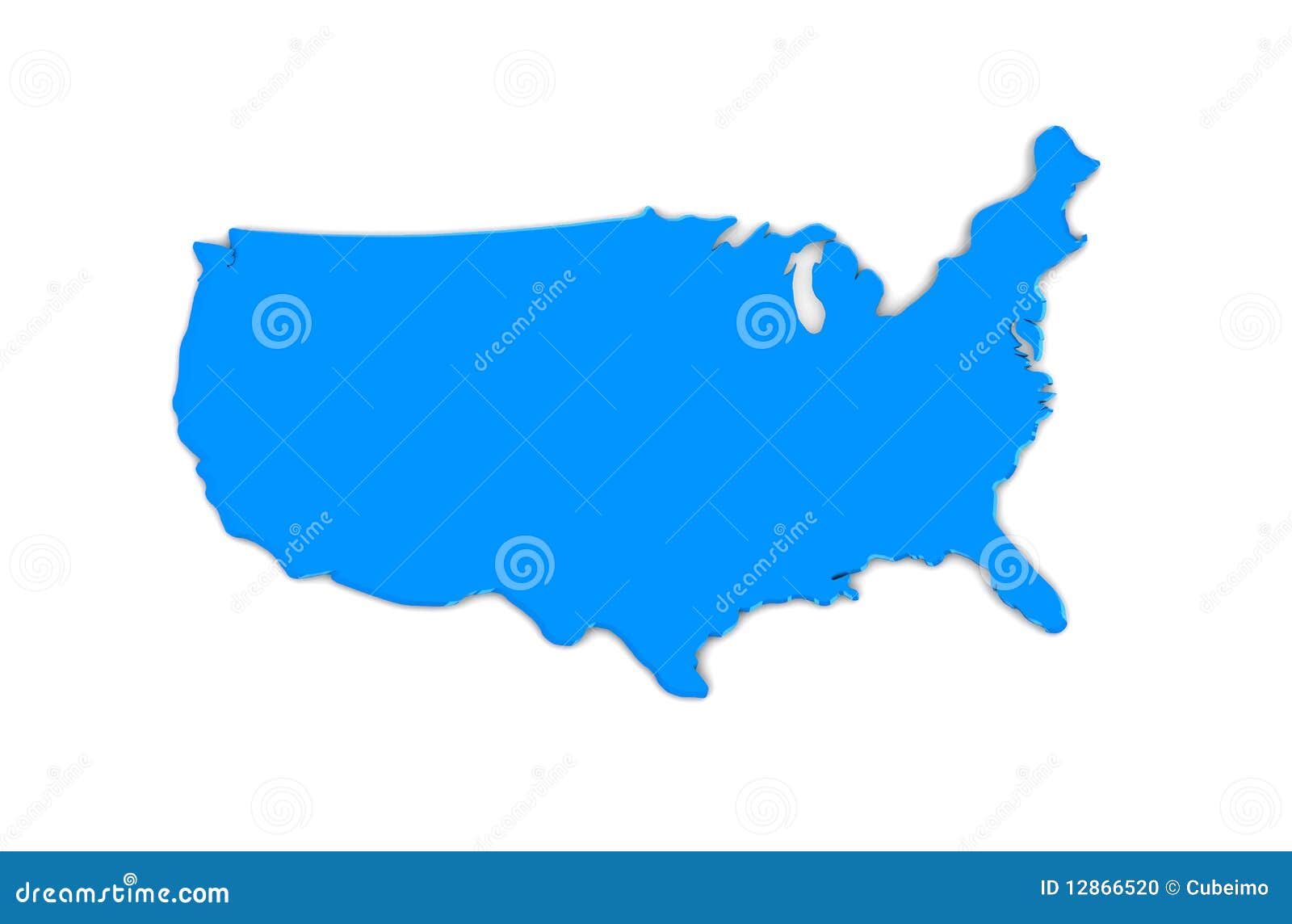 Mapa Do Azul De Estados Unidos Ilustração Stock - Ilustração de texas ...