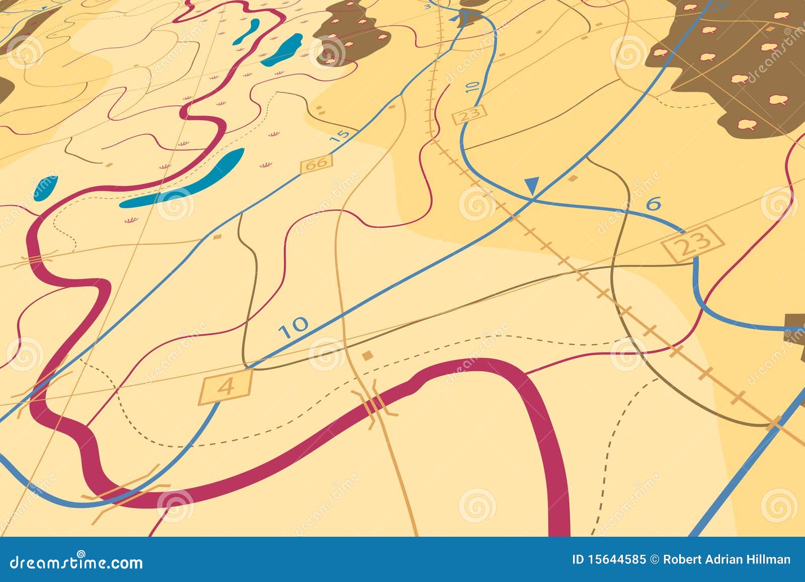 Mapa do campo ilustração do vetor. Ilustração de angular - 15644585