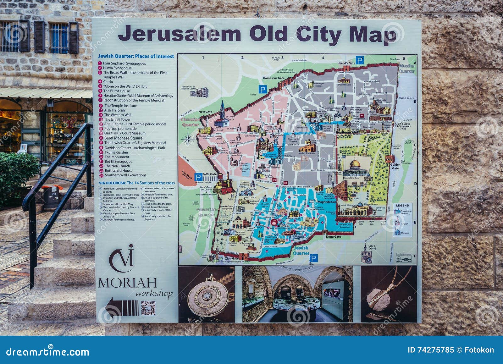 Mapa do Jerusalém imagem editorial. Imagem de hebraico - 74275785