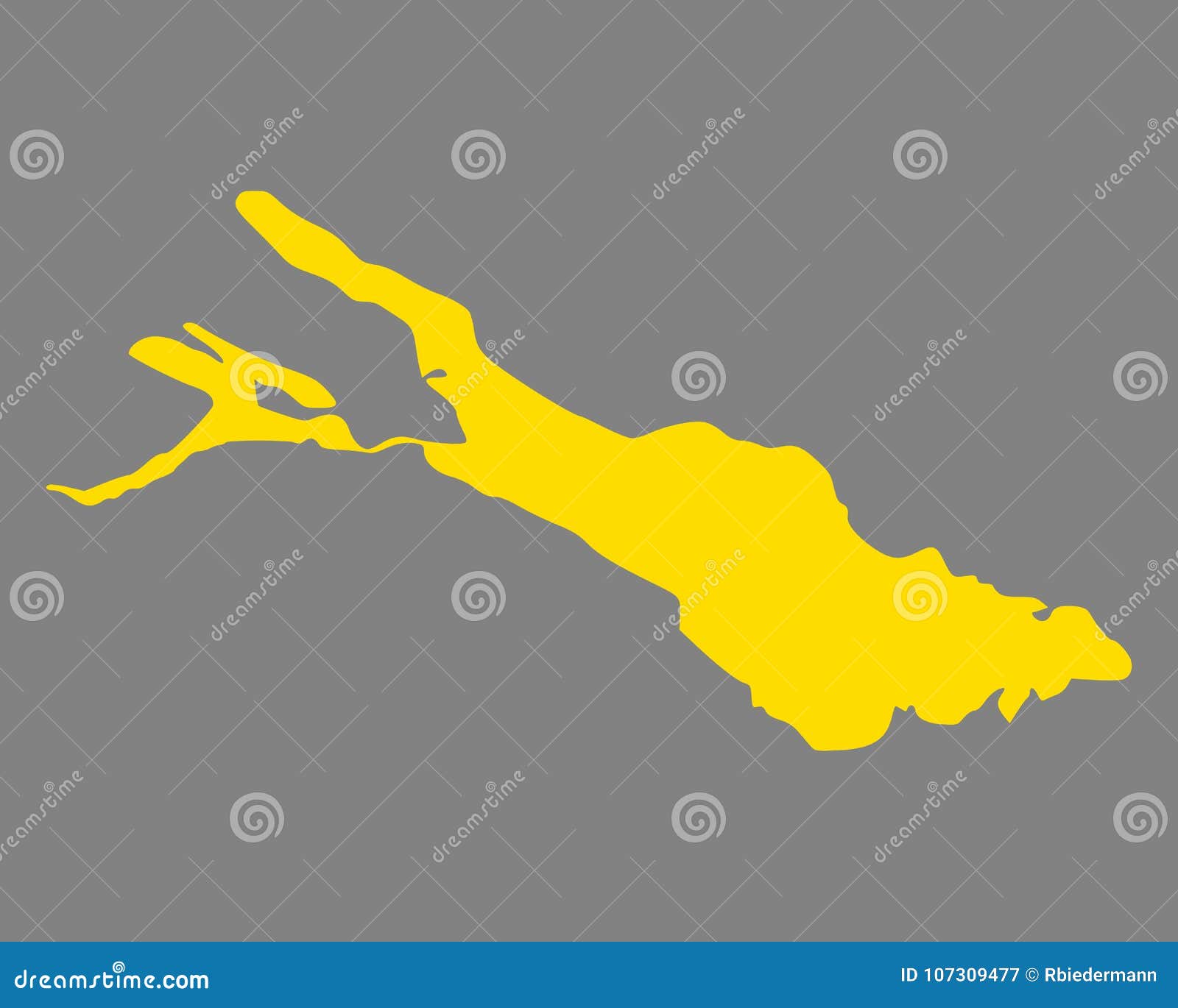 Mapa do lago Constance ilustração do vetor. Ilustração de constância ...