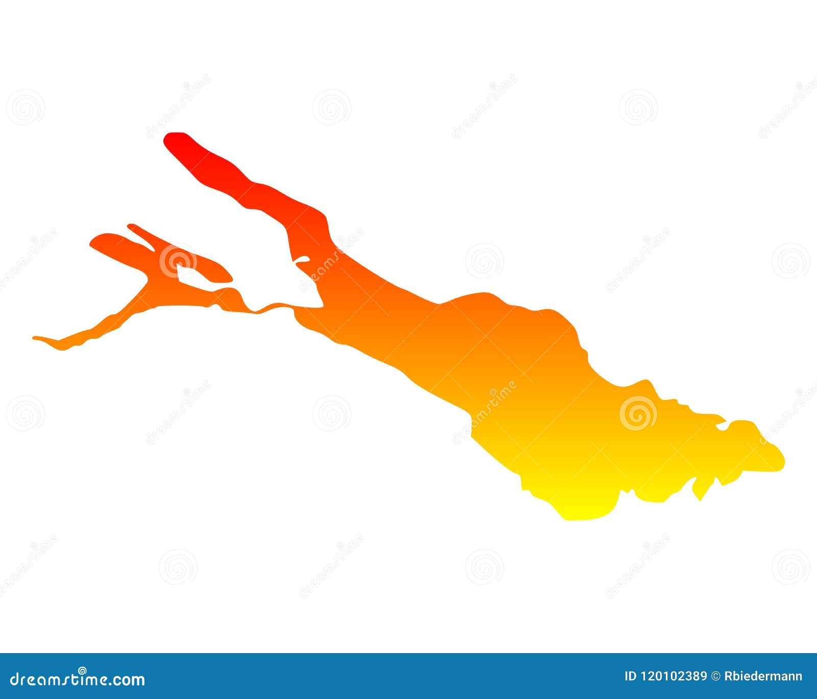 Mapa do lago Constance ilustração do vetor. Ilustração de fundo - 120102389