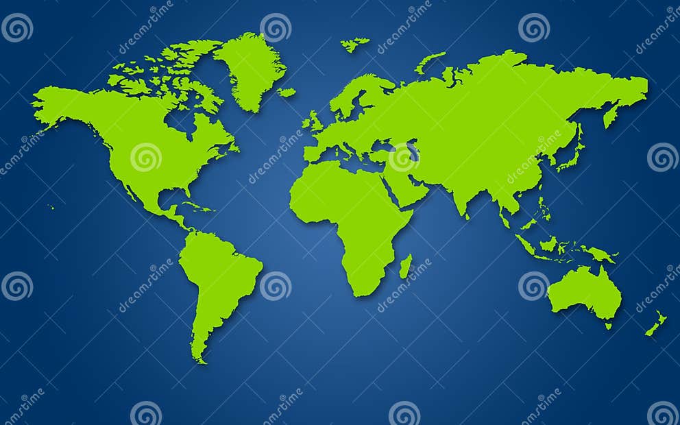 Mapa do mundo. ilustração stock. Ilustração de inteiro - 12740869