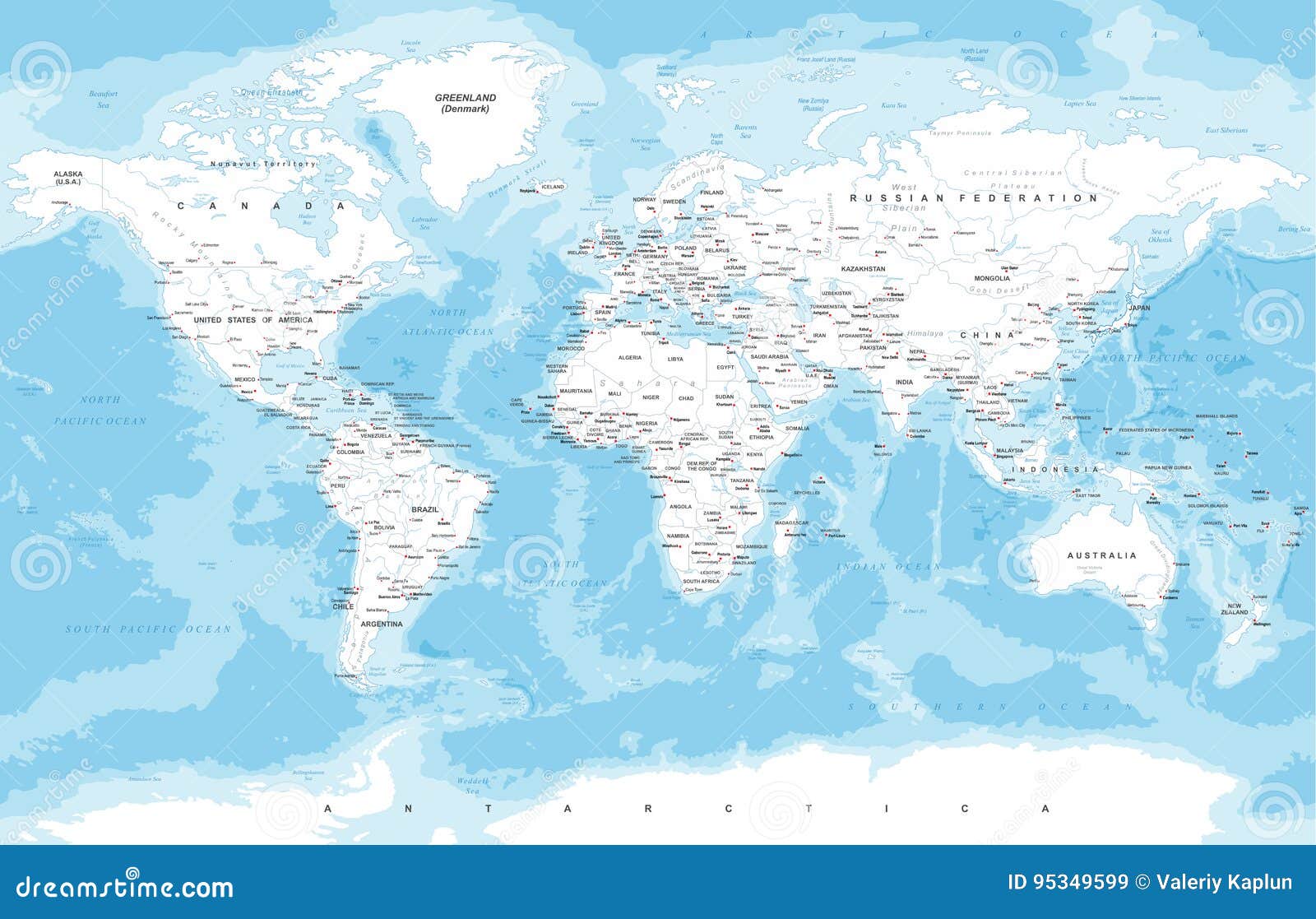 Mapa Do Mundo Branco - Ilustração Do Vetor Ilustração Stock ...