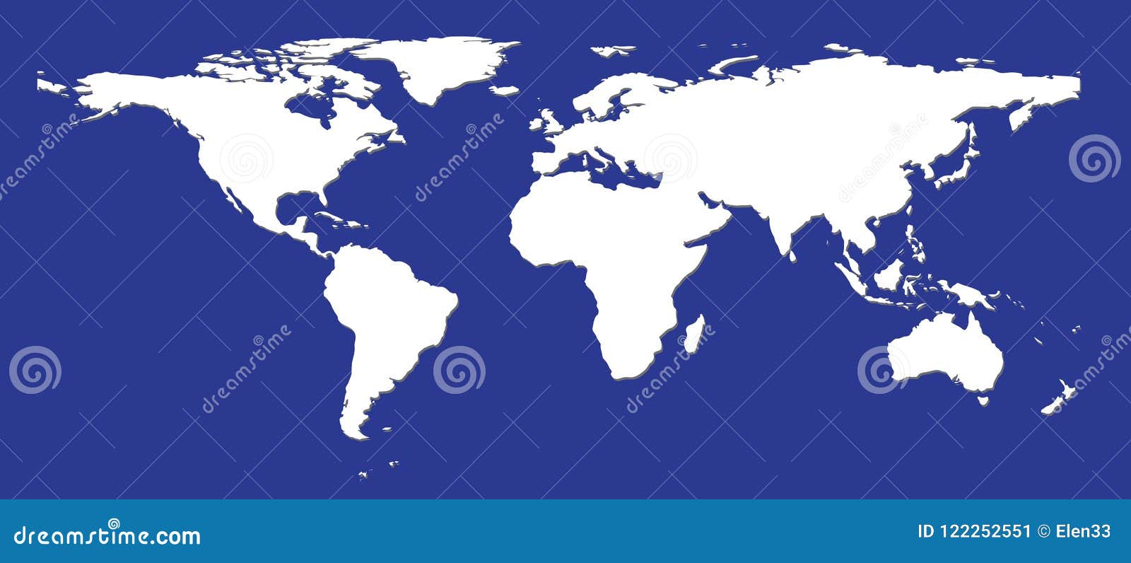 Mapa do mundo branco liso ilustração do vetor. Ilustração de ...