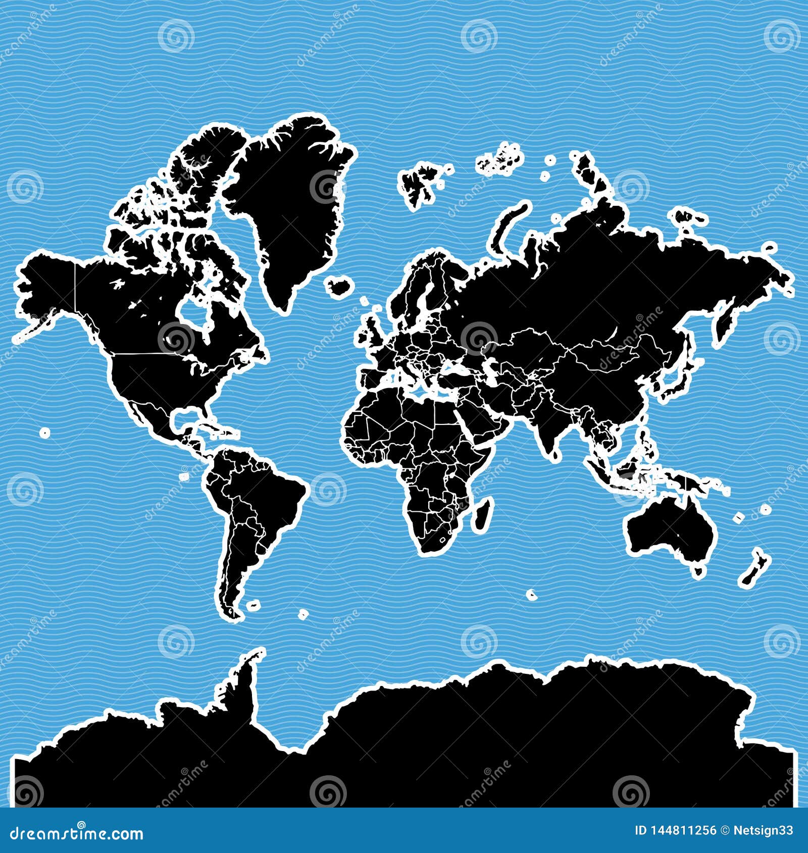 Mapa do mundo como a ilha ilustração do vetor. Ilustração de conceito ...